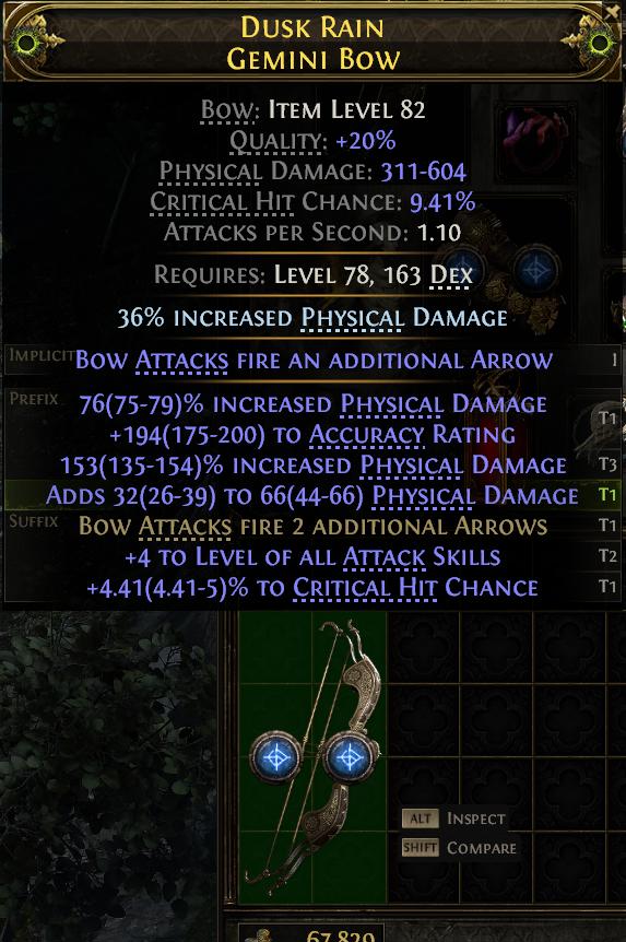 Buy Path of Exile 2 Cold Lightning Sanctified Gemini Bow | MMOJUGG.COM